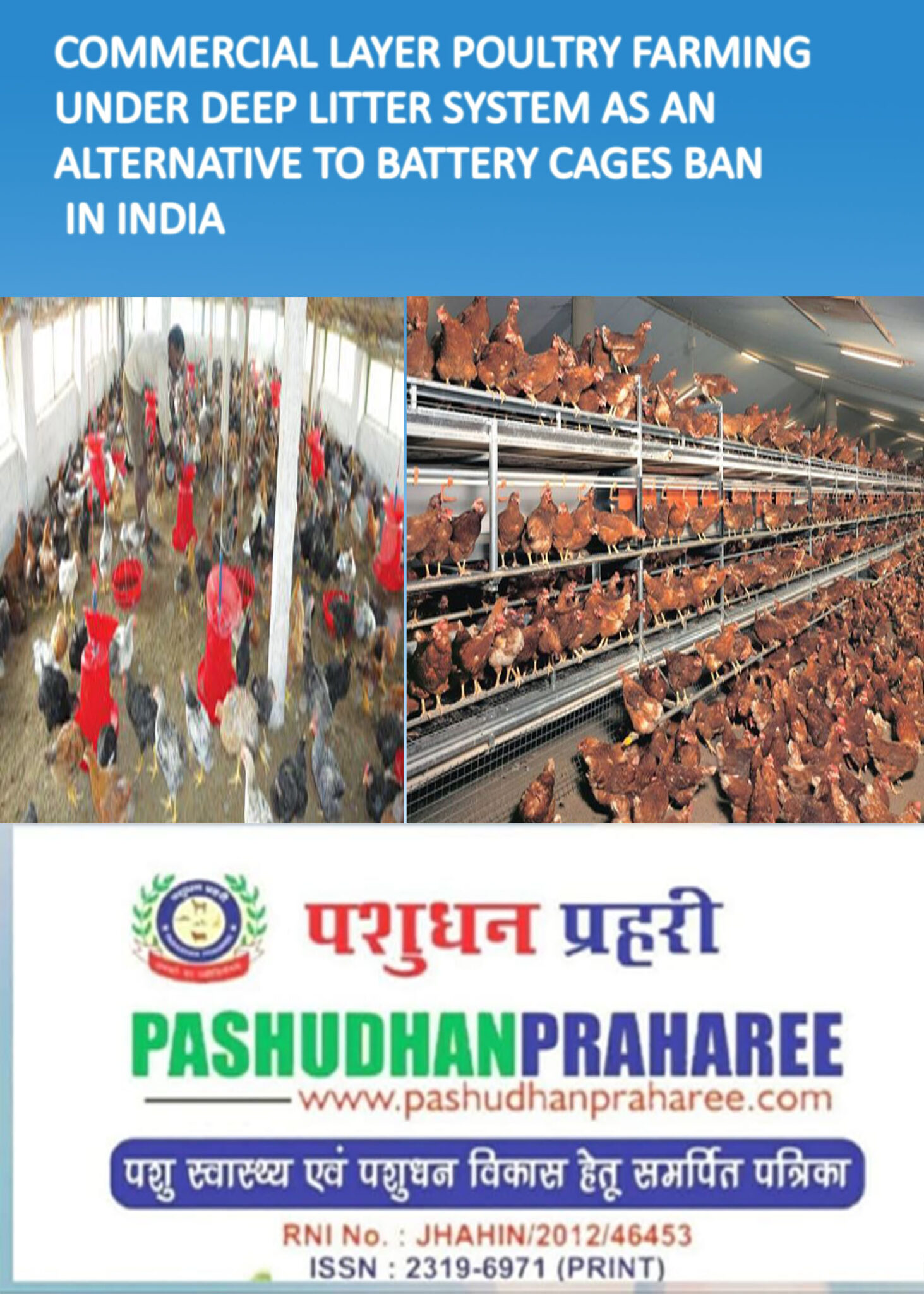 DISINFECTION & CLEANING OF POULTRY FARM – Pashudhan praharee
