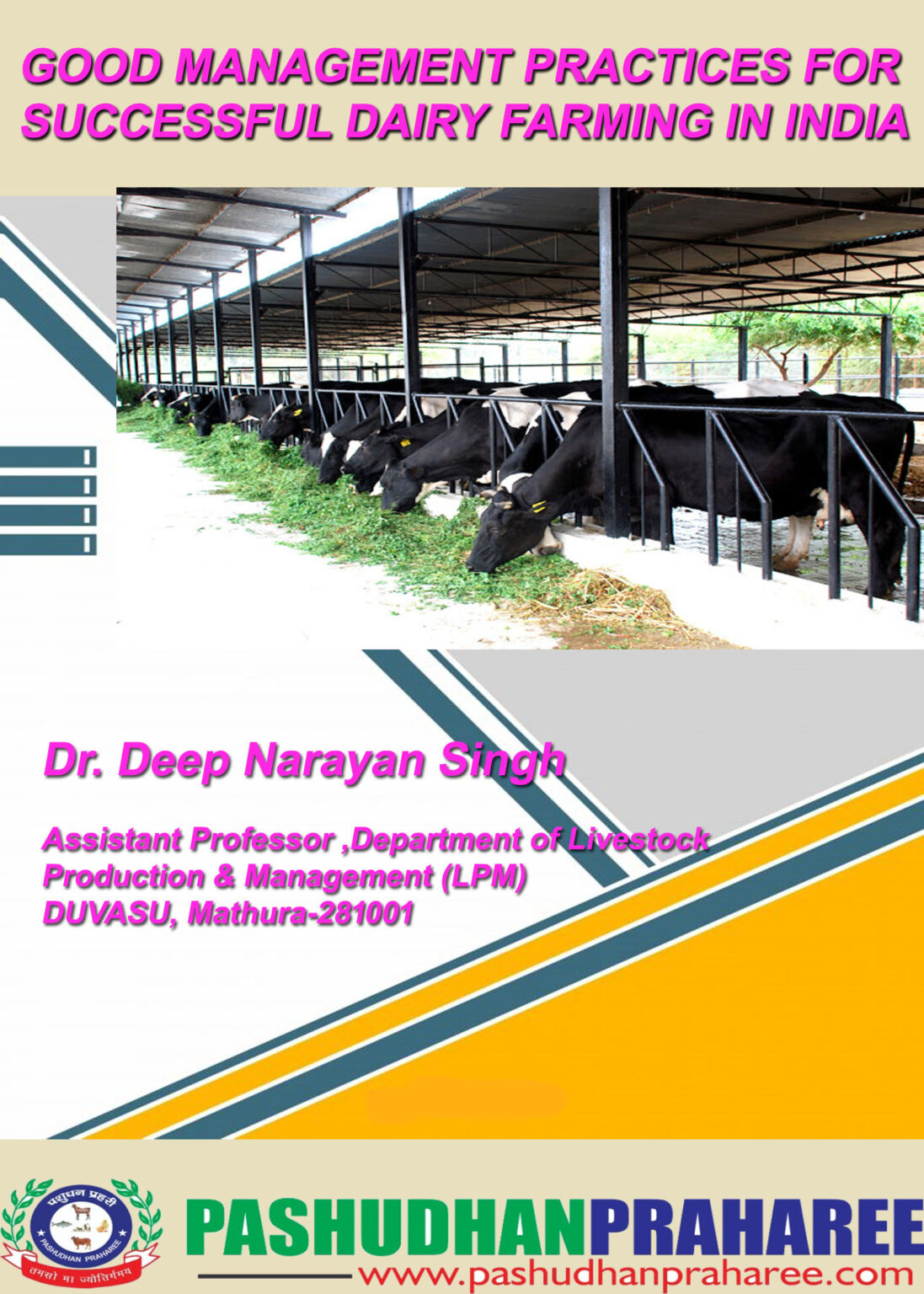 GOOD MANAGEMENT PRACTICES FOR SUCCESSFUL DAIRY FARMING IN INDIA ...