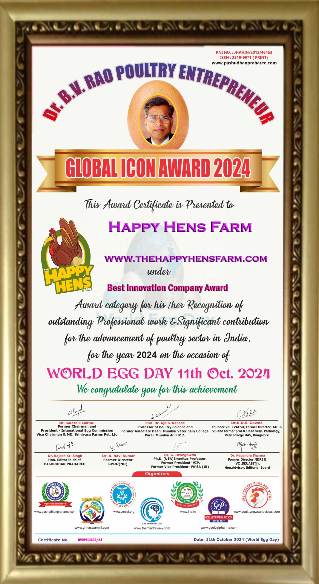 Happy Hens Farm The India’s first brand of free range eggs ensures ...